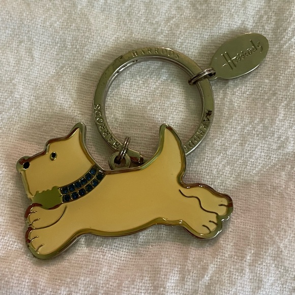 Harrods | Accessories | Harrods Cream Dog Keychain | Poshmark